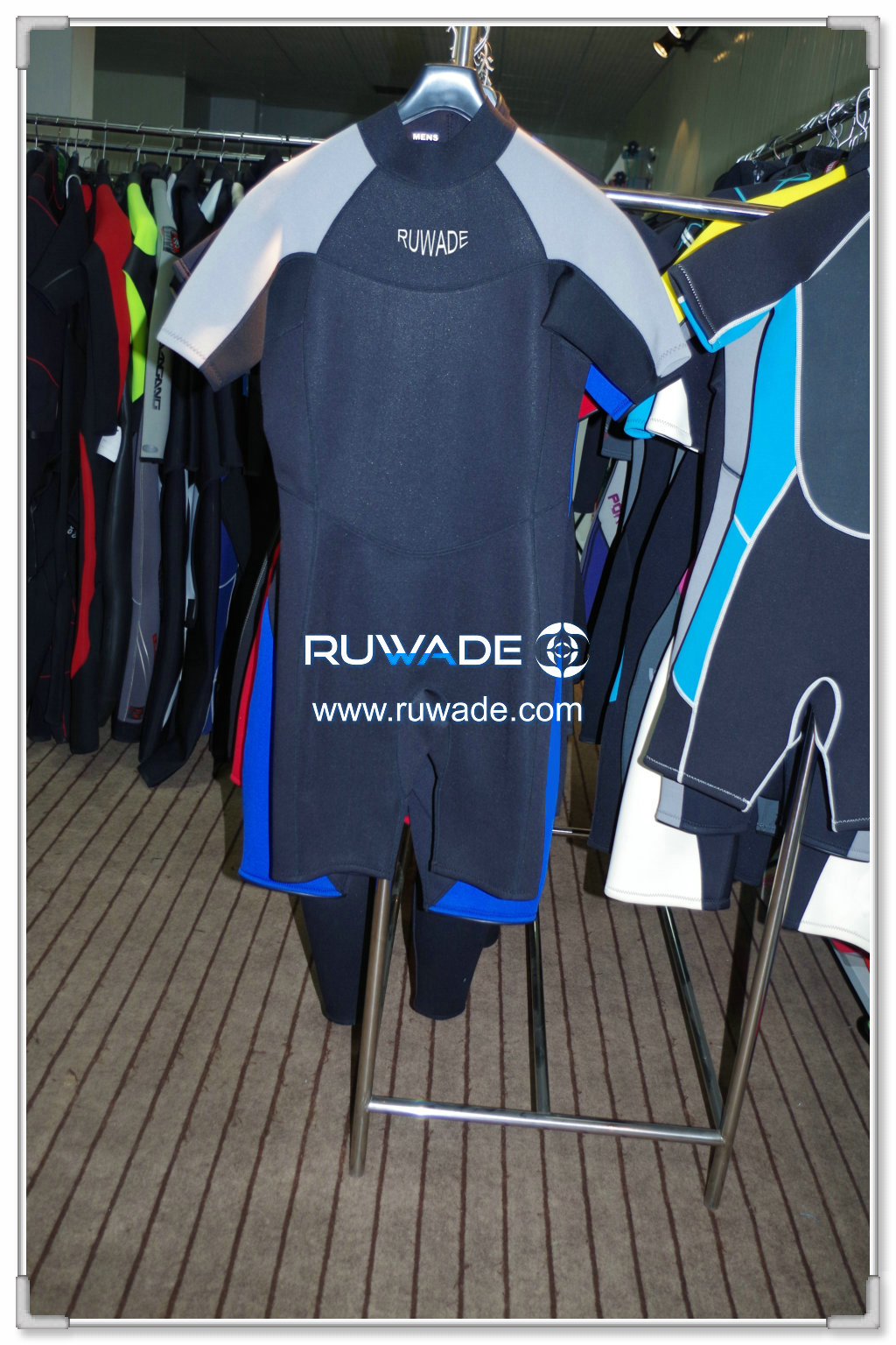 Back zipper shorty windsurfing wetsuit -073